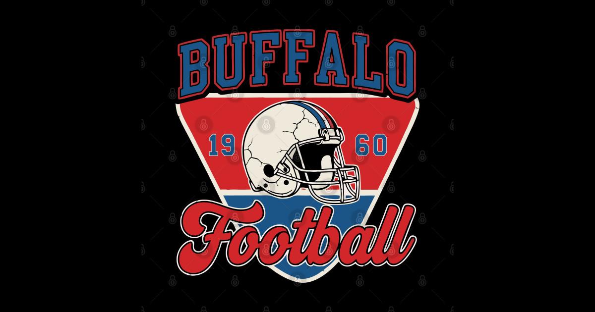 buffalo football Red and Blue - Buffalo Bills - Sticker | TeePublic