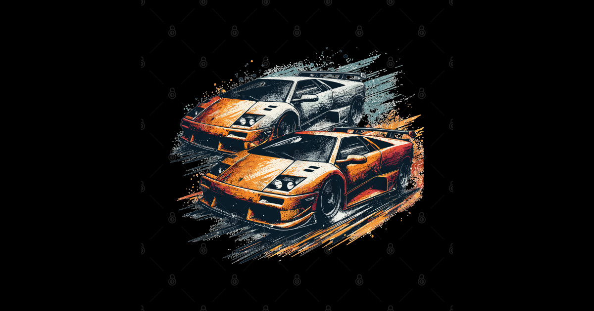 Lamborghini Diablo - Lamborghini Diablo - Sticker | TeePublic