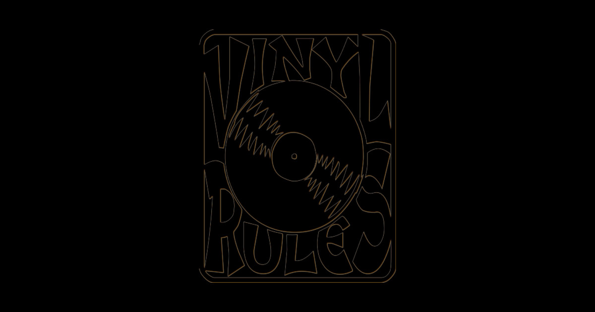 Vinyl Rules - Records - Sticker | TeePublic