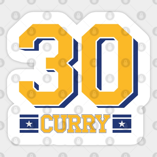 Steph Curry 30. - Steph Curry 30 - Sticker | TeePublic