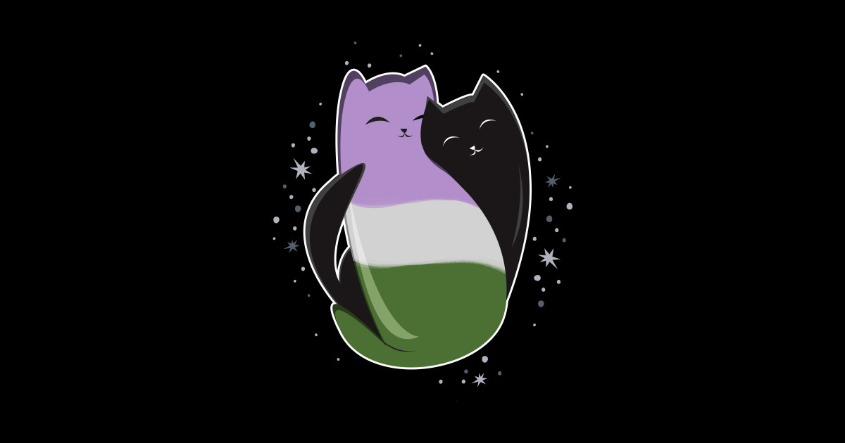 Genderqueer Cat LGBT Pride Flag - Genderqueer - Sticker | TeePublic