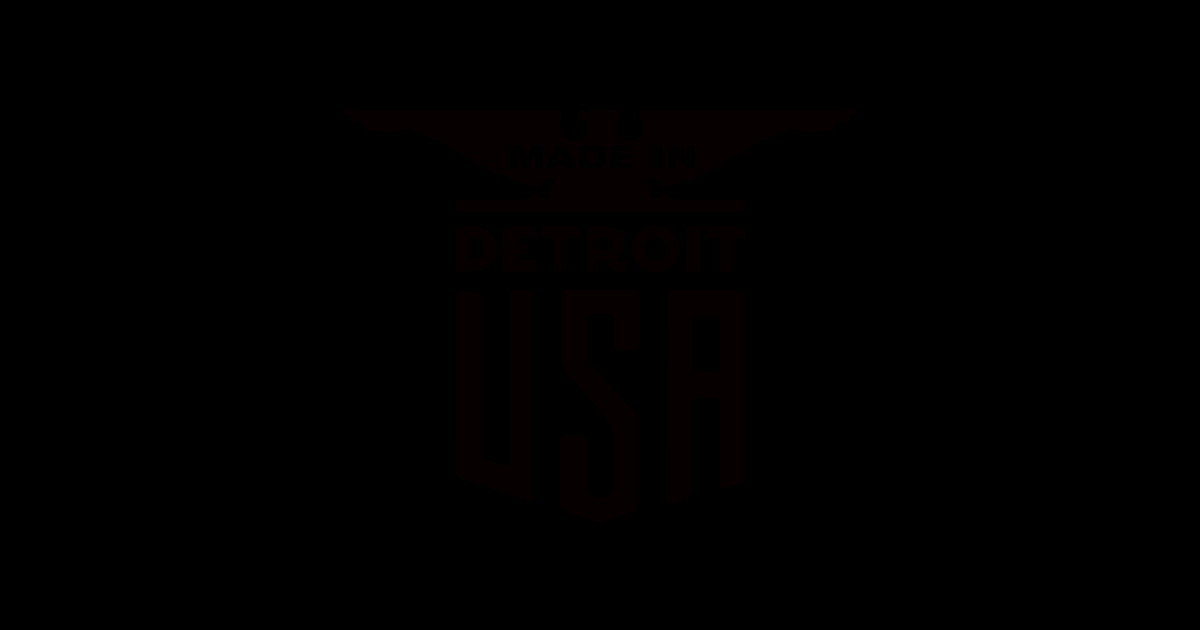 Made in Detroit retro logo - Detroit - Sticker | TeePublic