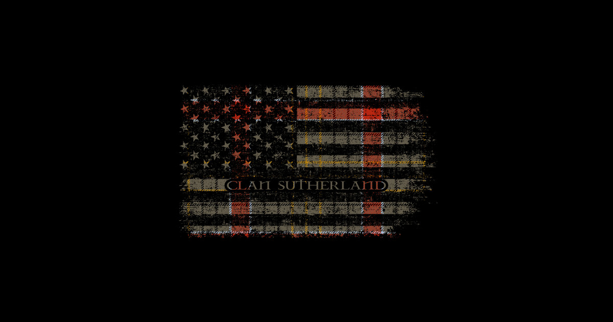 Clan Sutherland of Duffus Scottish tartan US flag kilt Scotland ...