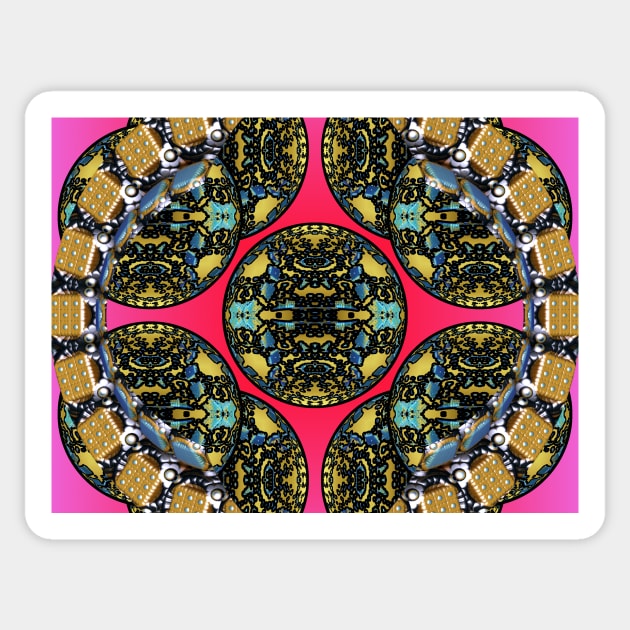 Blue and Gold Polar Balls - Barrowda - Sticker | TeePublic