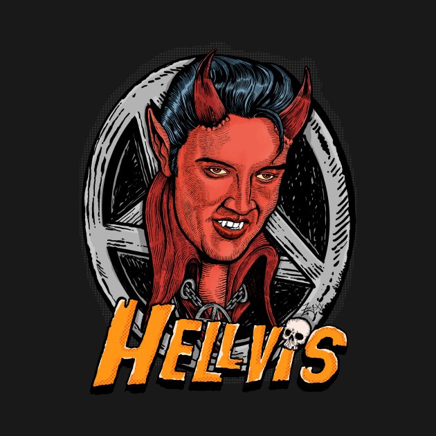 HELLVIS: Hail to the King - Pentagram - T-Shirt | TeePublic