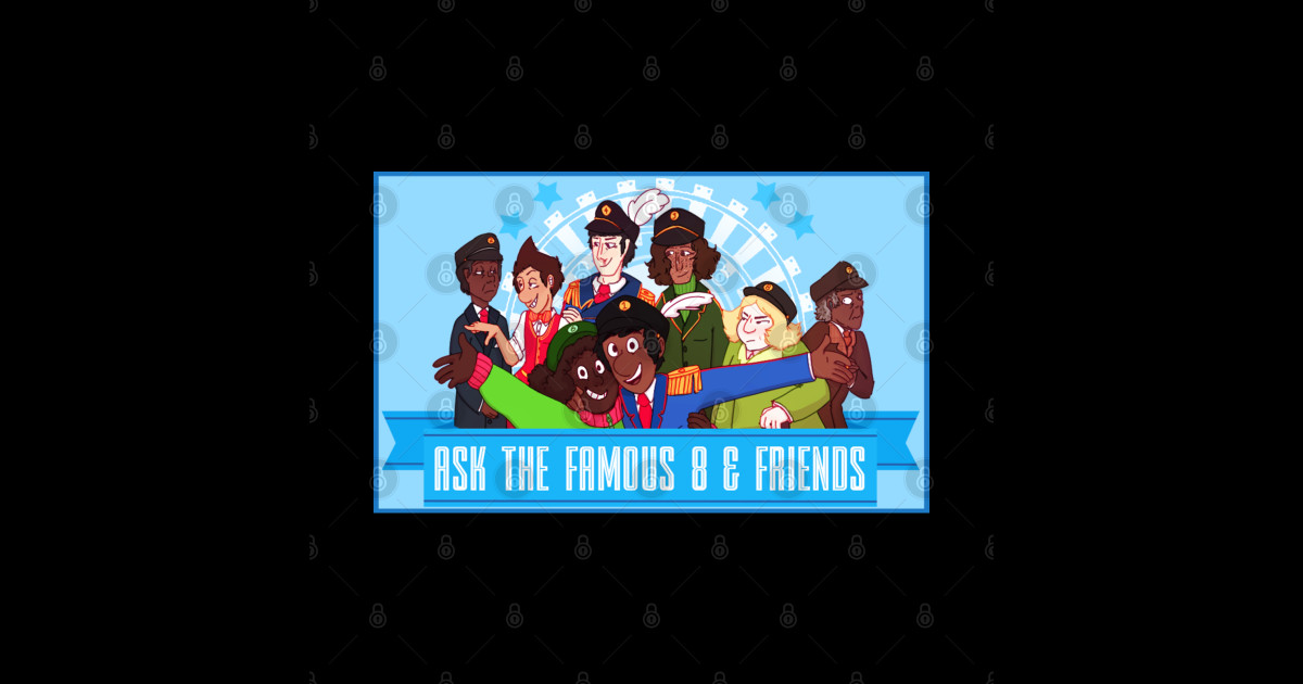 Ask the Famous 8 Banner - Thomas The Tank Engine - Sticker | TeePublic