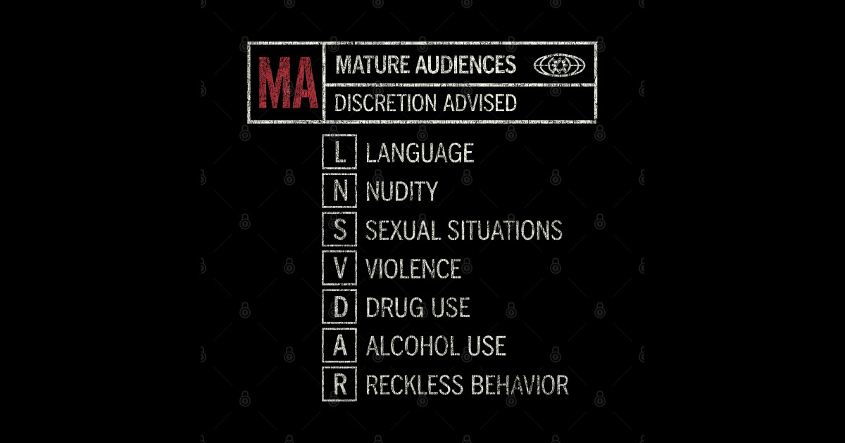Rated for Mature Audiences Vintage - Rated R - Sticker | TeePublic