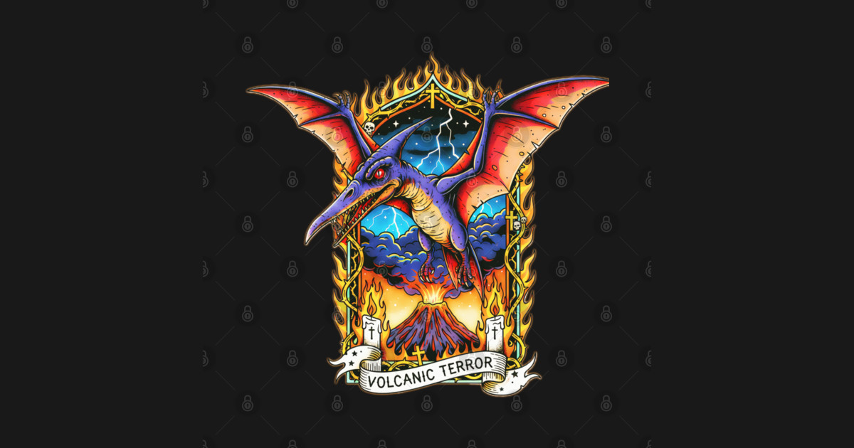 Pterodactyl Predator Dinosaur - Pterodactyl Predator Dinosaur - T-Shirt ...