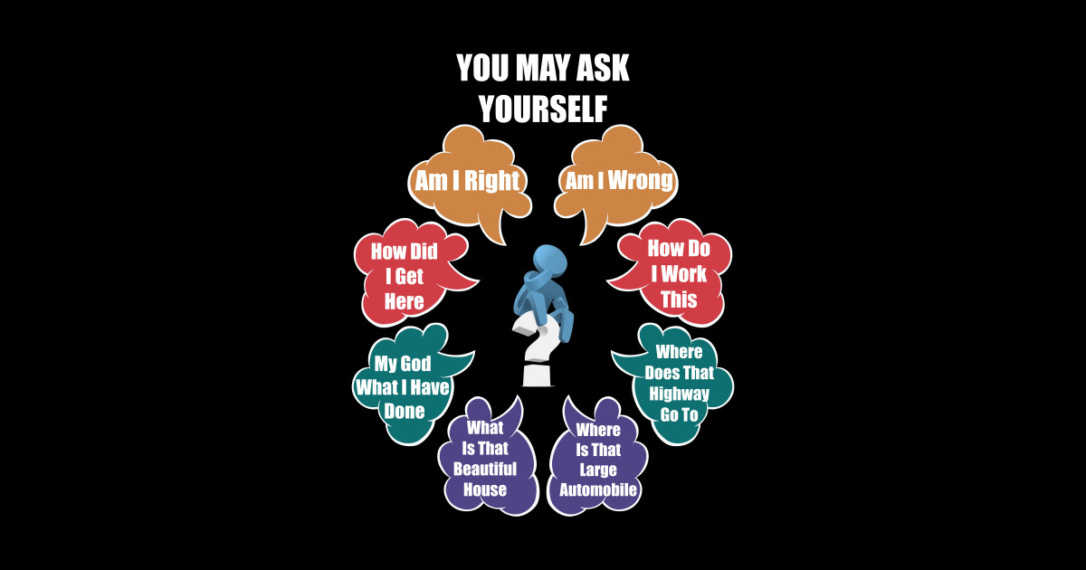 You May Ask Yourself Talking Heads Once In A Lifetime Classic Retro ...