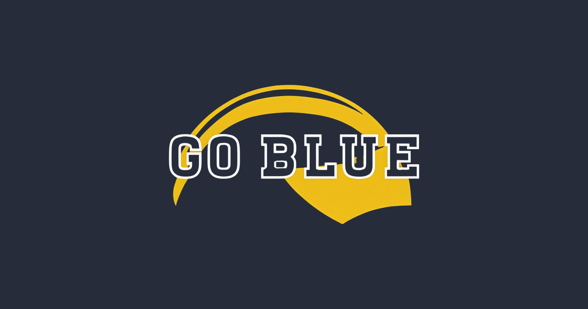 Go Blue Logo - Michigan - T-Shirt | TeePublic