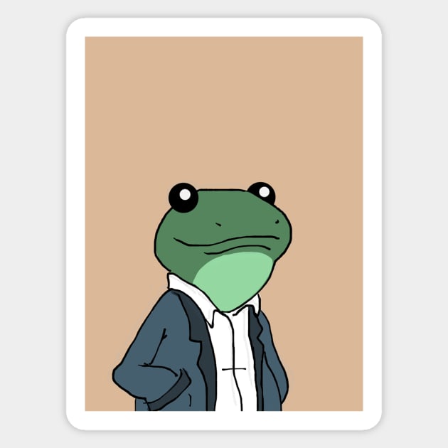 Office Frog - Frog - Sticker | TeePublic
