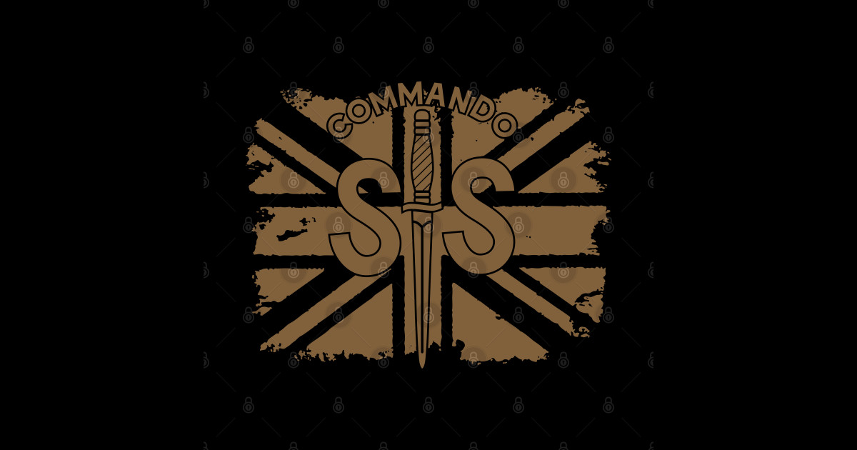 WW2 British Army No2 Commando SAS Badge with Union Jack - Special Air ...