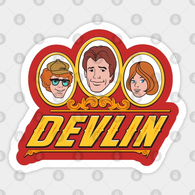 Devlin Cartoon - Devlin - Sticker | TeePublic