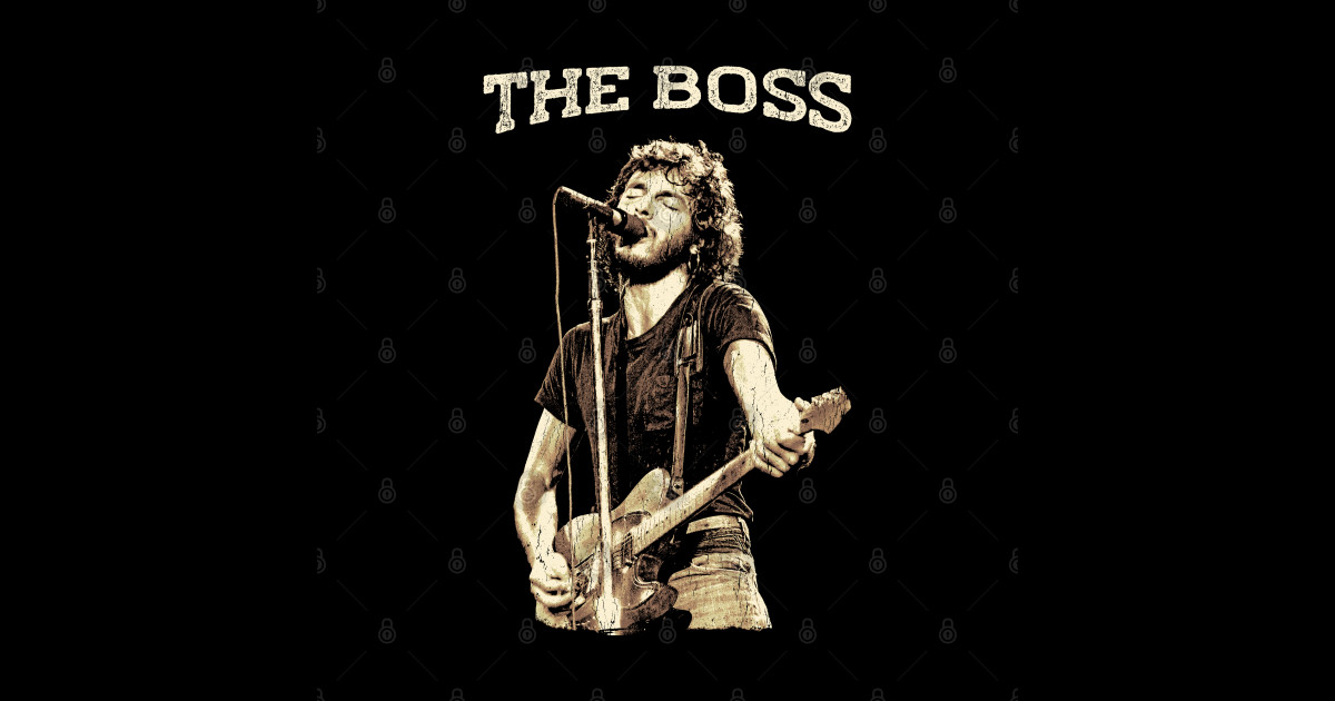 Retro Bruce Springsteen - Bruce Springsteen - Sticker | TeePublic