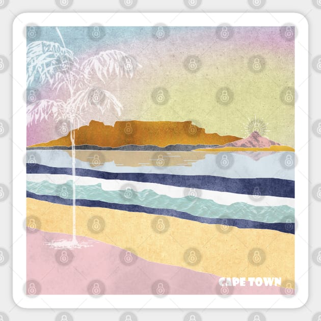Cape Town Table Mountain - Cape Town - Sticker | TeePublic