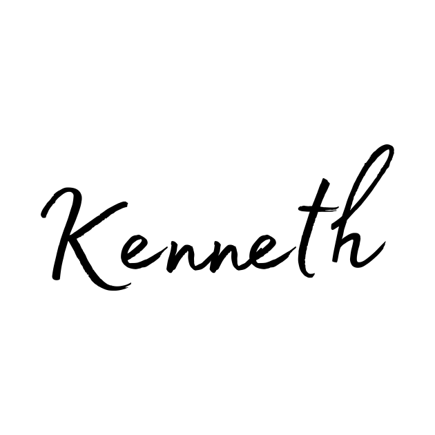 Kenneth Name Calligraphy - Kenneth - T-Shirt | TeePublic