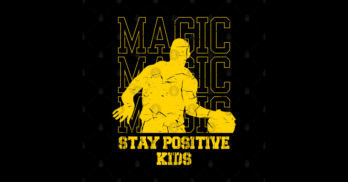 STAY POSITIVE KIDS MAGIC JOHNSON SILHOUETTE - Magic Johnson - Sticker ...