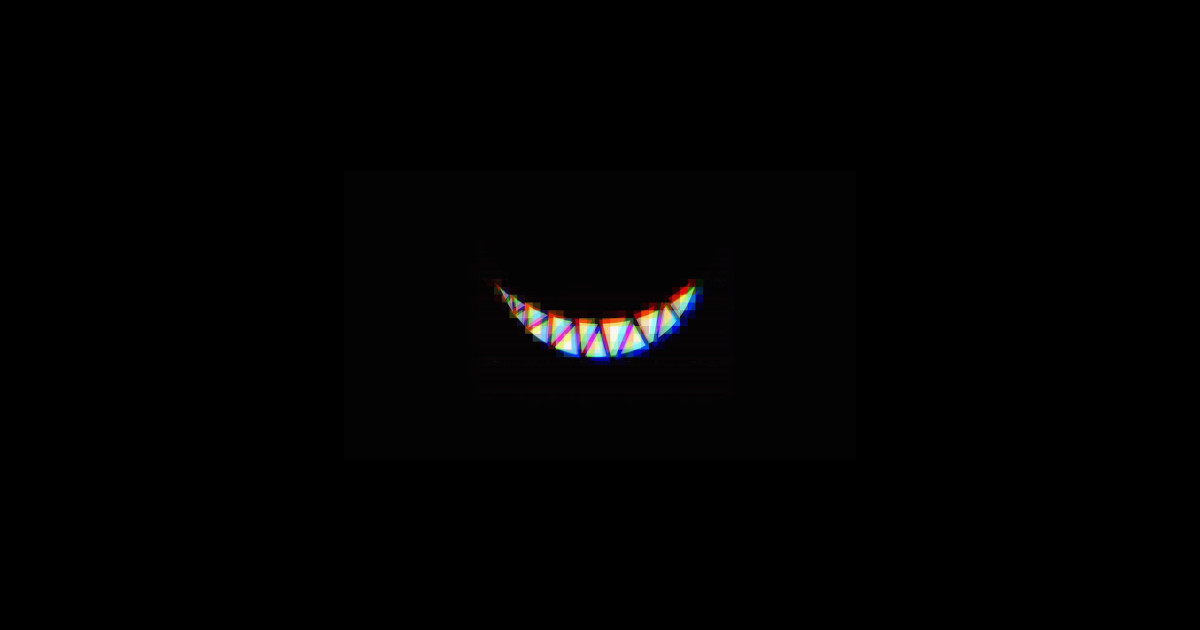 glitch scary smile - Glitch - Sticker | TeePublic