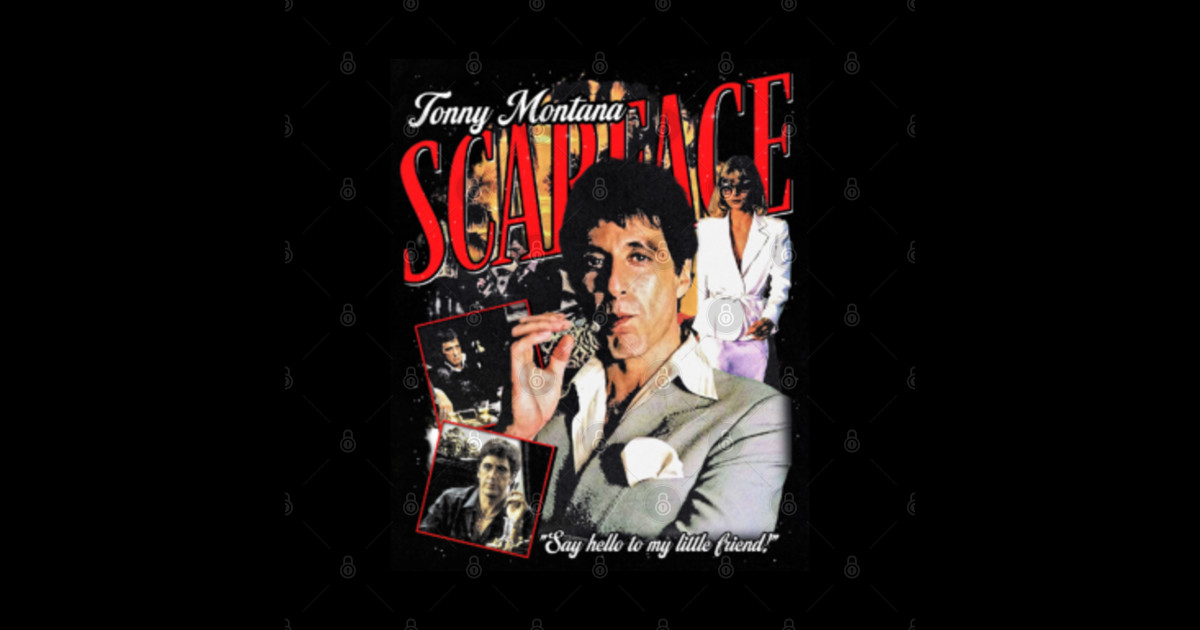 Tony Montana Say Hello - Tony Montana - Sticker | TeePublic