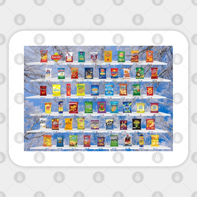 Potato Chip Heaven - Potato Chips - Sticker | TeePublic