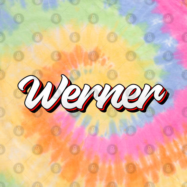 Werner name - cool 70s retro font - Werner Name Cool 70s Retro Font - T ...
