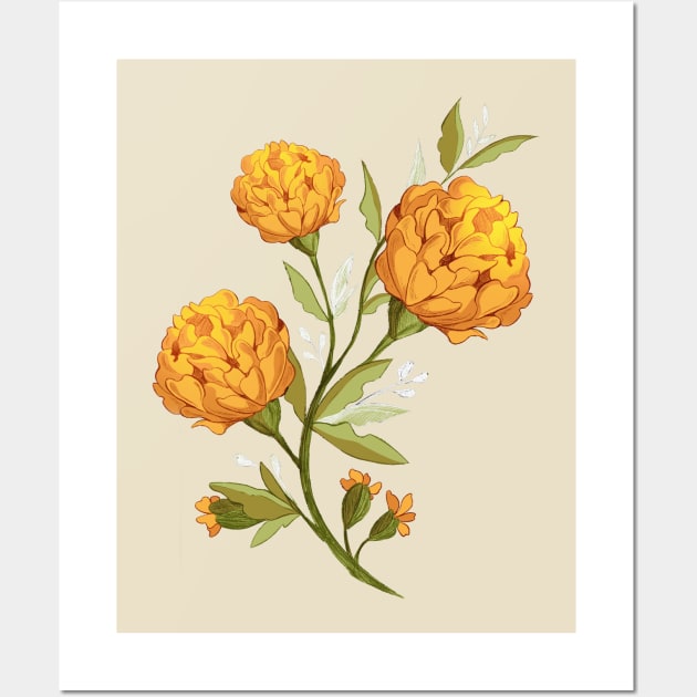 Cempasuchil Flower Drawing | Best Flower Site