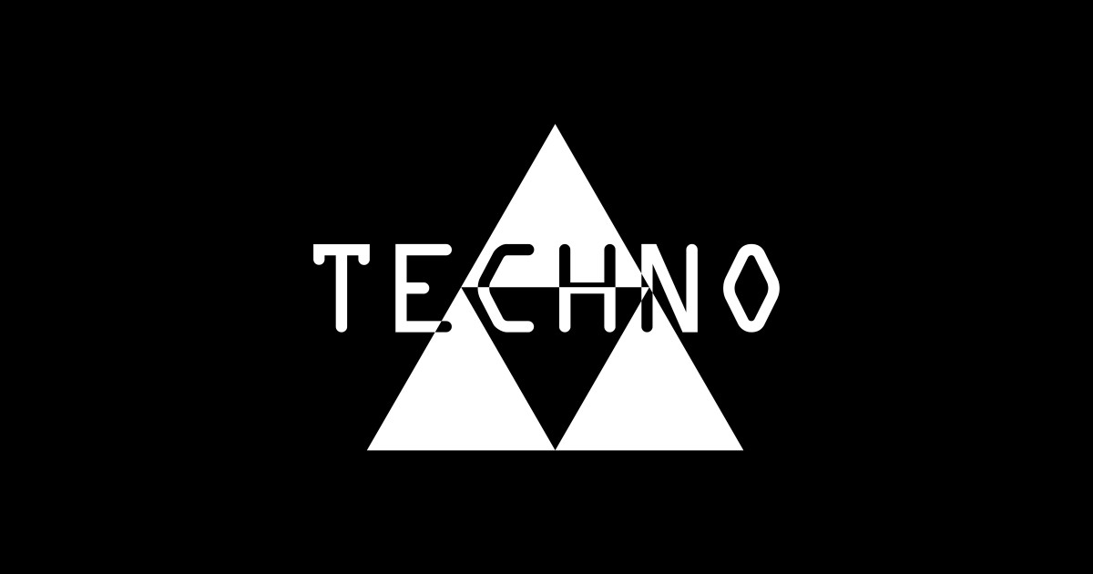 Techno Music Sign - Techno - Sticker | TeePublic