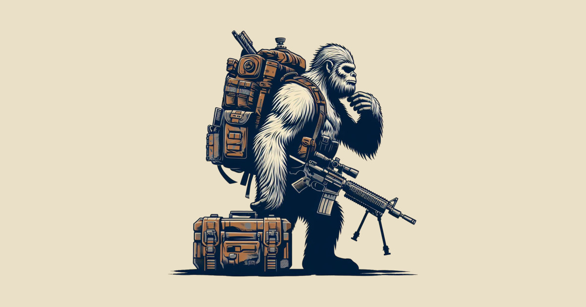 Tactical Bigfoot - Bigfoot - T-Shirt | TeePublic