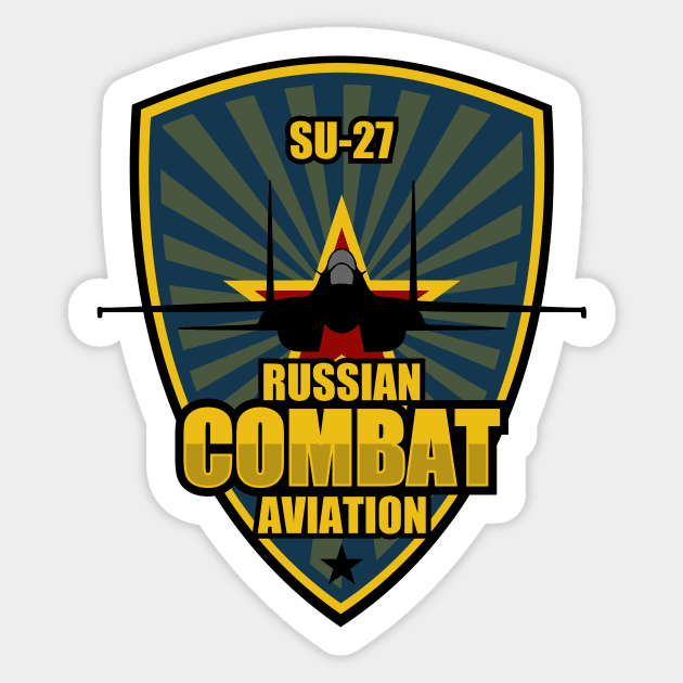 SU-27 Flanker - Russian Air Force Bear - Sticker | TeePublic