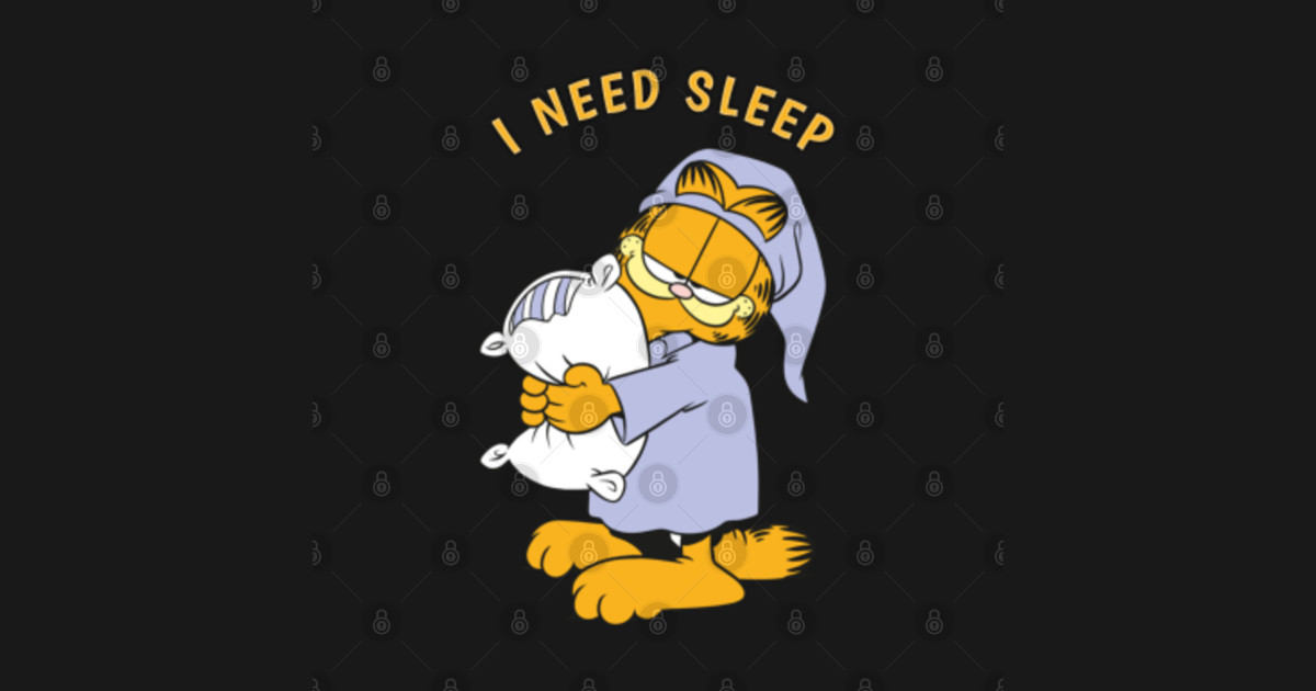 Garfield Need Sleep - Garfield - T-Shirt | TeePublic