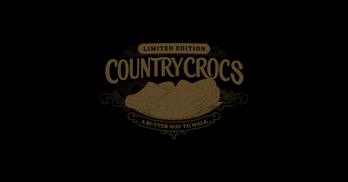 Country Crocs limited edition - Crocs Shoes - Sticker | TeePublic