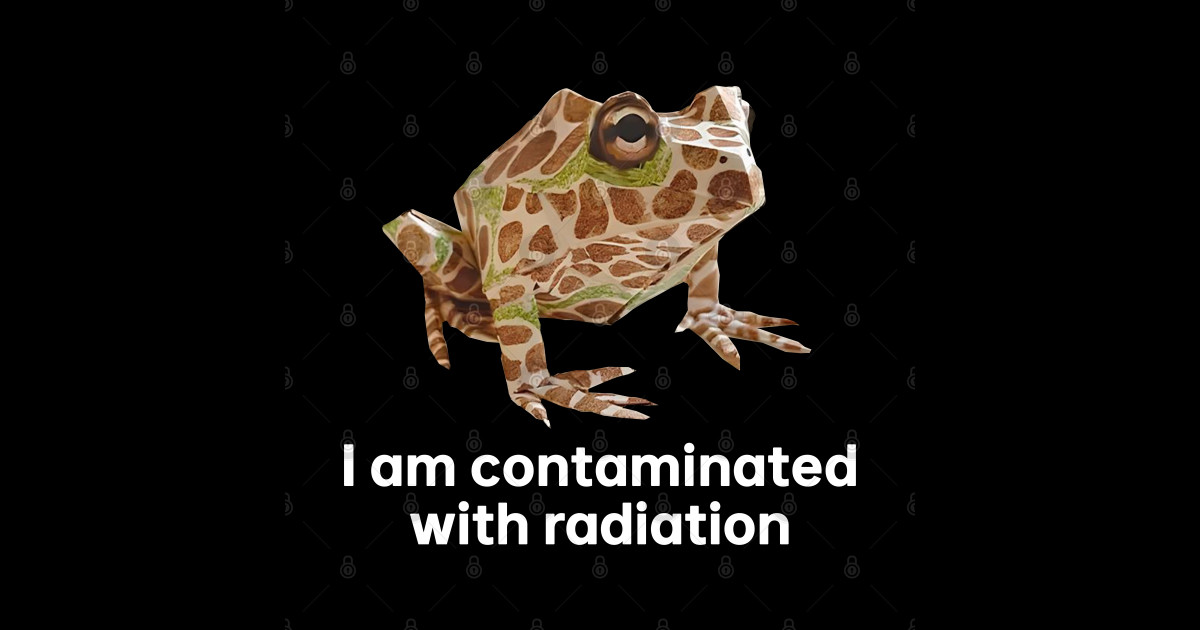 Frog Contaminated By Radiation - Frog Contaminated - Sticker | TeePublic