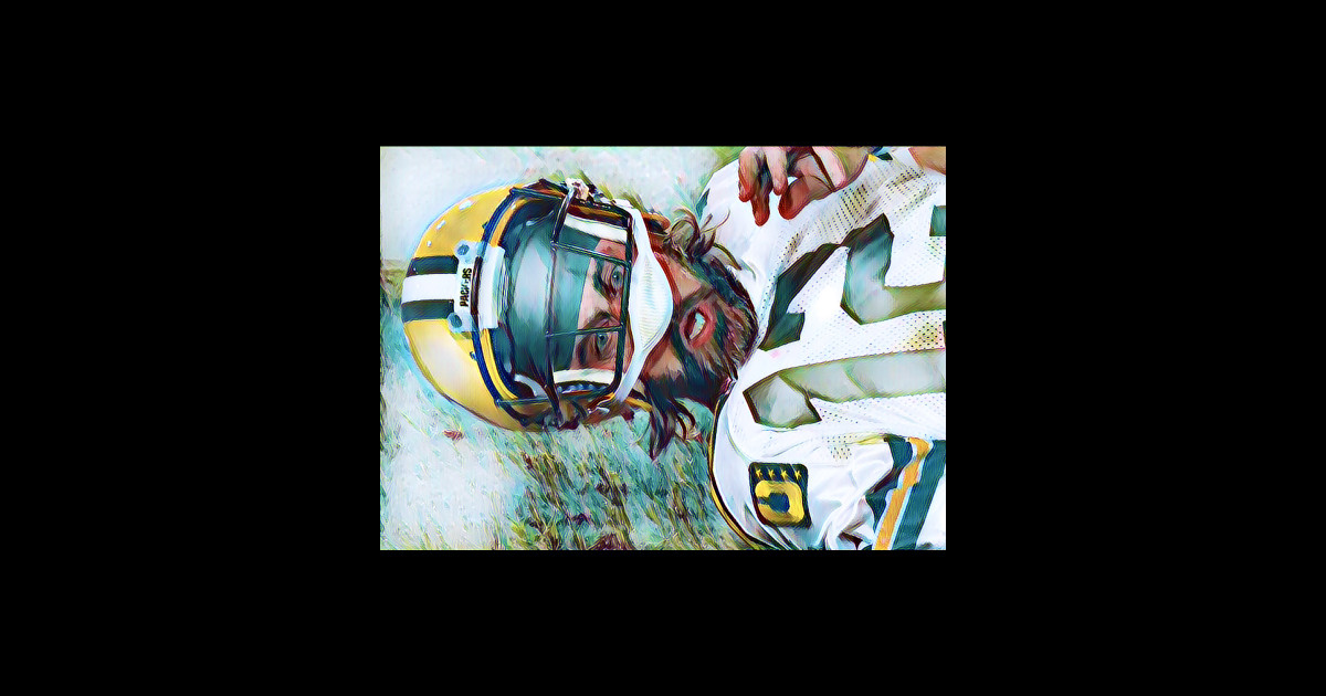 Aaron Rodgers Helmet Meme - Aaron Rodgers - Sticker | TeePublic