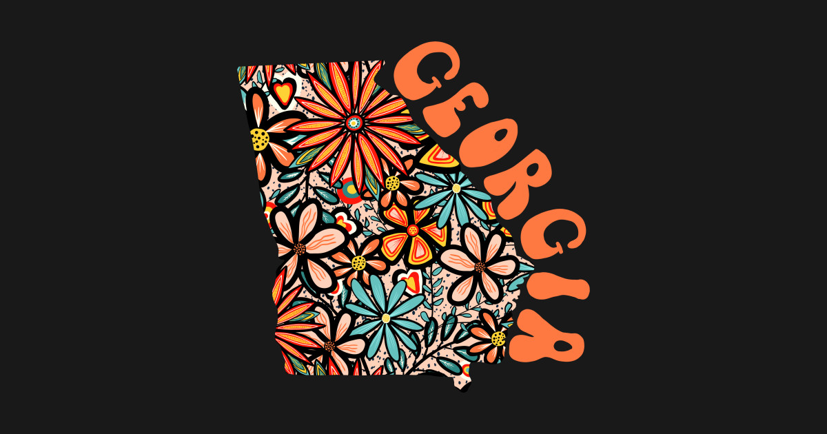 Georgia State Design | Artist Designed Illustration Featuring Georgia ...