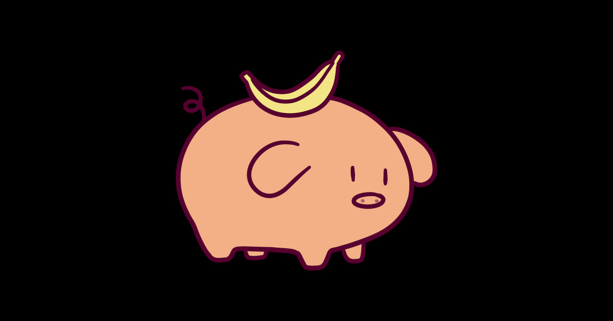 Banana Pig - Pig - Tapestry | TeePublic