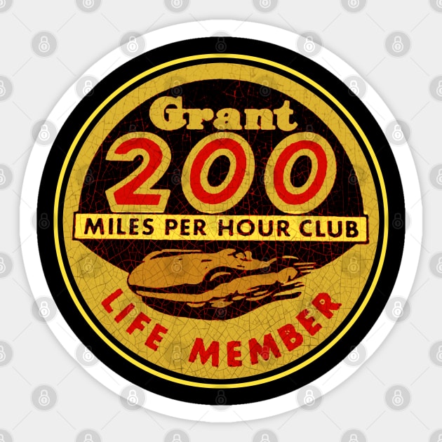 200 MPH Club - Race Club - Sticker | TeePublic