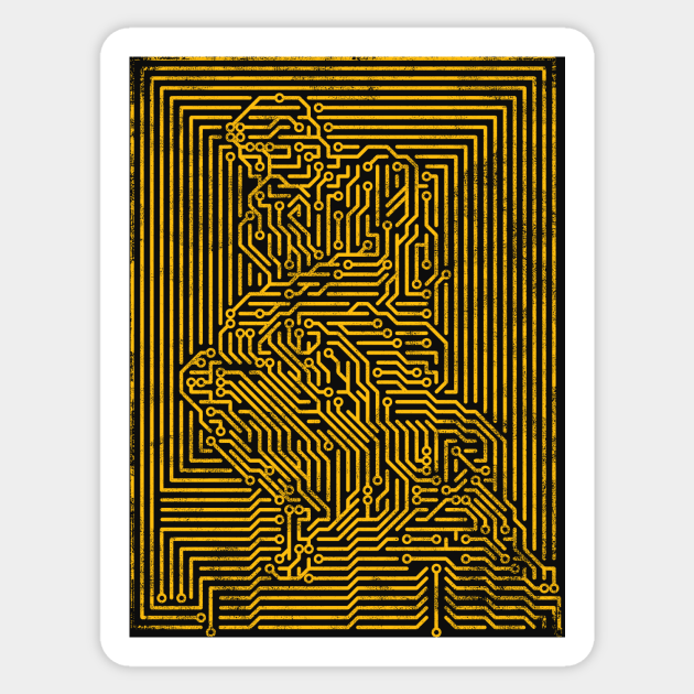 Artificial Intelligence - Abstract - Sticker | TeePublic