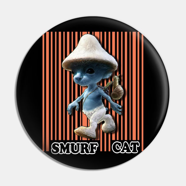 Funny Smurf cat Meme.Blue mushroom Cat meme. - Meme - Pin | TeePublic