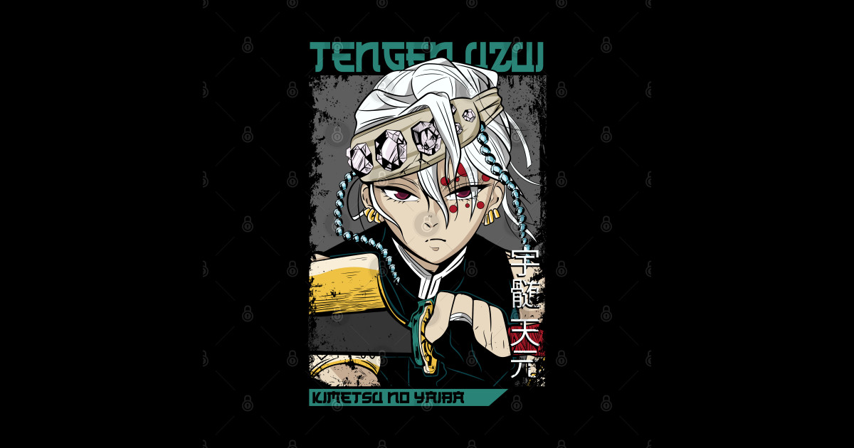 Tengen Uzui Kimetsu No Yaiba - Tengen - Sticker | TeePublic
