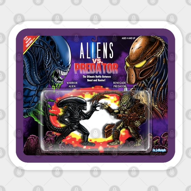 Alien vs Predator Card - Alien Vs Predator - Sticker | TeePublic