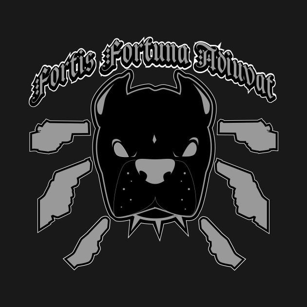 Fortune Favors The Bold Pitbull T Shirt Teepublic