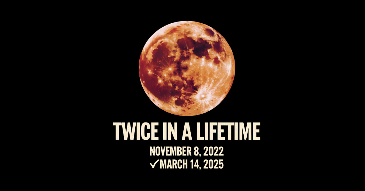Twice in a Lifetime Total Lunar Eclipse March 14 2025 - Total Lunar ...