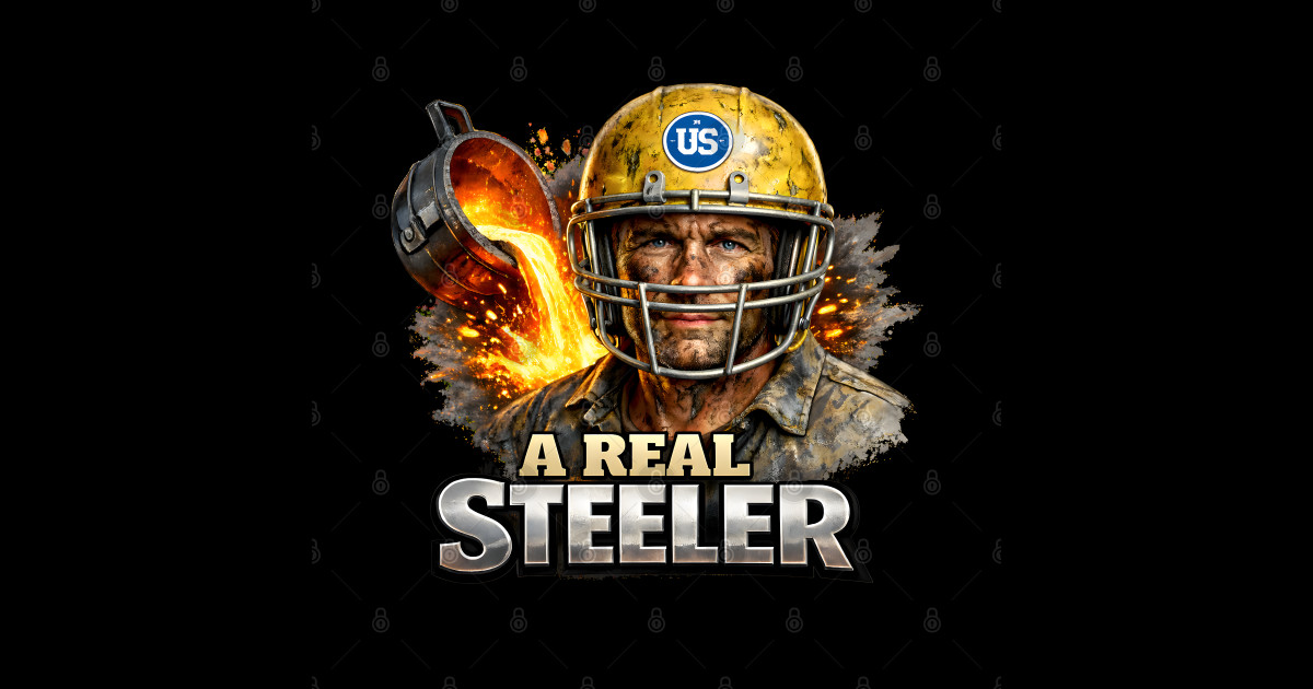 A Real Steeler - Steel City - Sticker | TeePublic