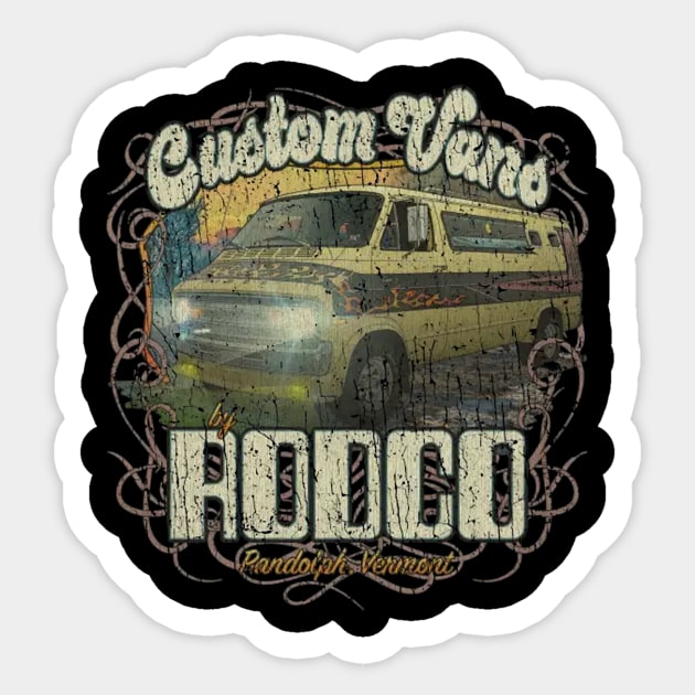 Rodco Custom Vans 1975 - 70s Van - Sticker | TeePublic