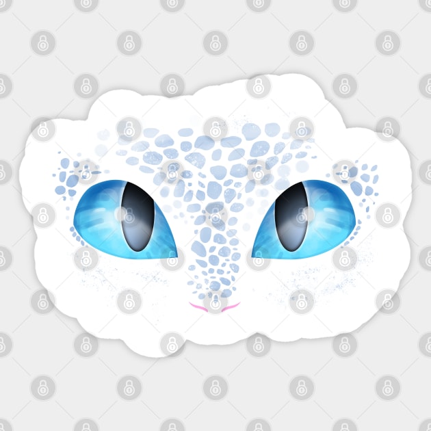 Light Fury Eyes (How to Train Your Dragon 3) - Light Fury - Sticker ...