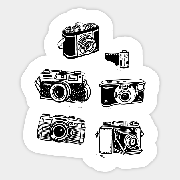 Cameras - Camera - Sticker | TeePublic