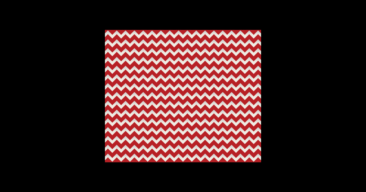 Pretty Simple Chevron Stripes Red and White Shadow - Chevron - Sticker ...