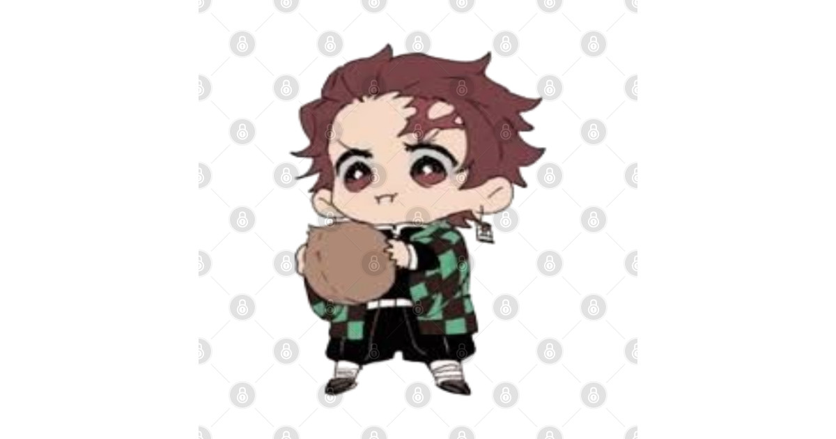 Angry Chibi Tanjiro From Demon Slayer - Demon Slayer Anime - T-Shirt ...