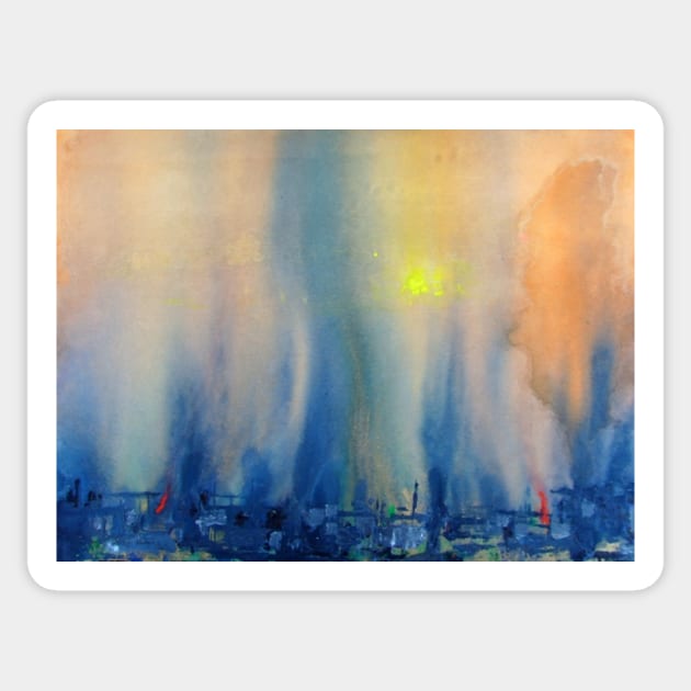 Dark Satanic Mills - Landscape - Sticker | TeePublic