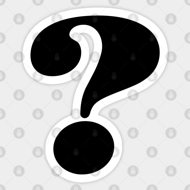 Question Mark - Symbol - Question Mark - Sticker | TeePublic